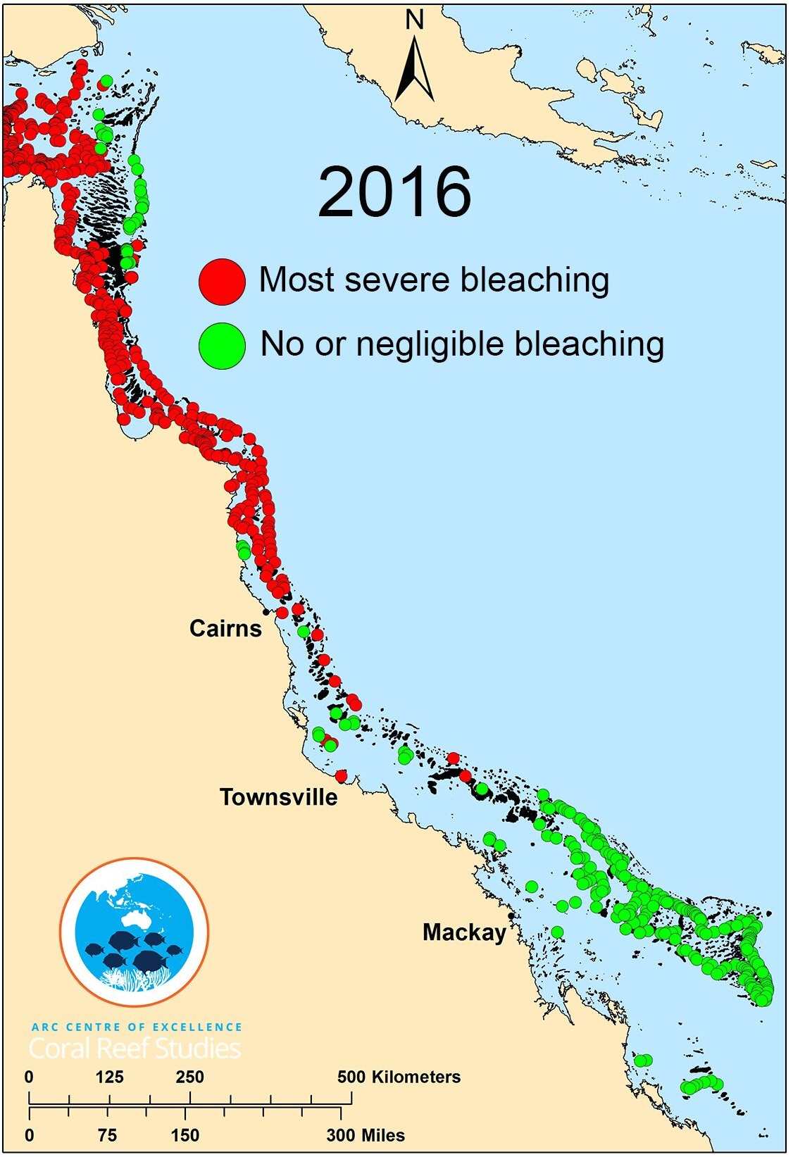 Key graphic 2016-2017 bleaching maps | terrastendo